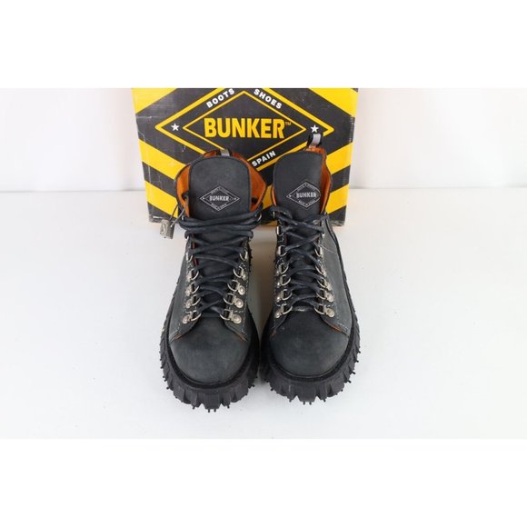 Bunker | Shoes | Deadstock Vintage 9s Mens 3 Grunge Goth Chunky Leather ...